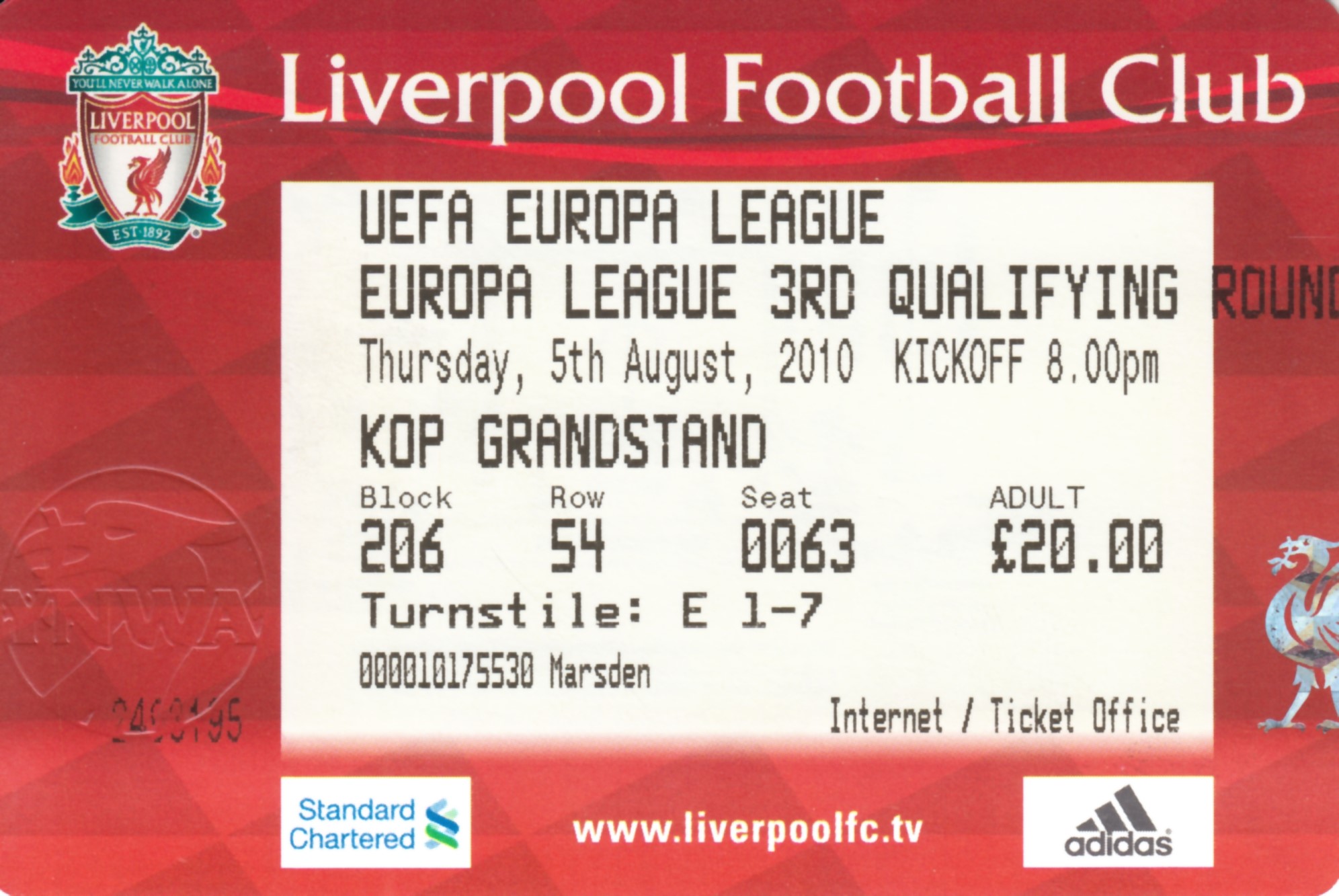 Liverpool in Europe - 2010/11 Europa League